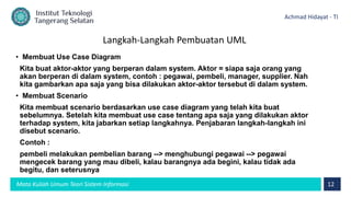 Perancangan Sistem Berorientasi Objek Dengan UML | PPTX