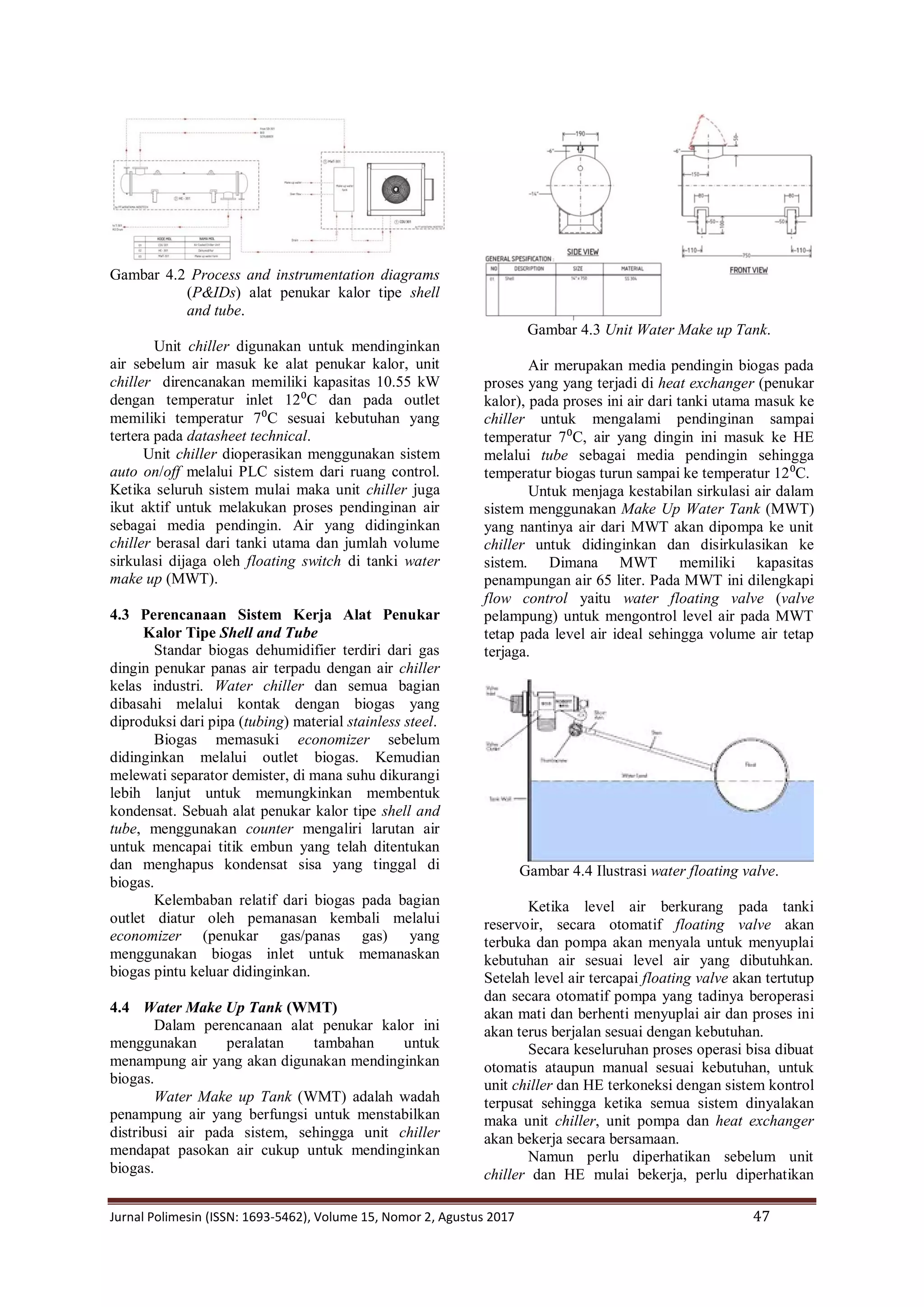 STUDI PERHITUNGAN HEAT EXCHANGER TYPE SHELL AND TUBE DEHUMIDIFIER ...
