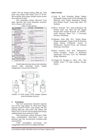 STUDI PERHITUNGAN HEAT EXCHANGER TYPE SHELL AND TUBE DEHUMIDIFIER ...