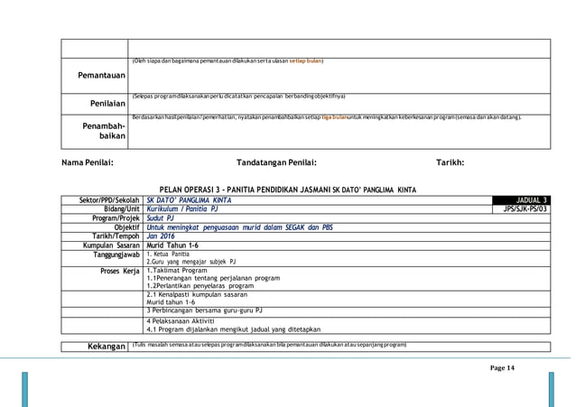 Perancangan strategik pj | DOCX