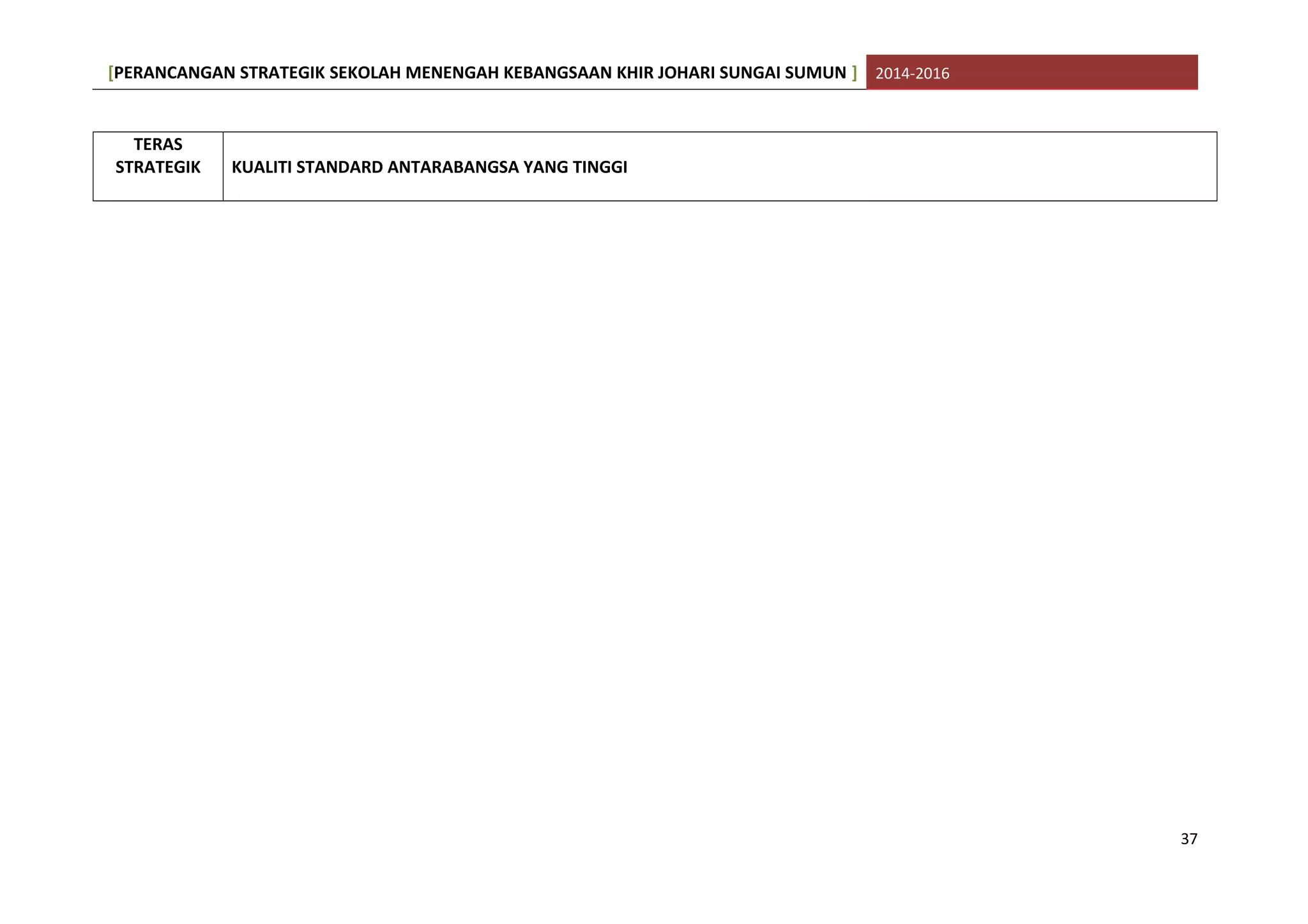 Perancangan strategik unit hem contoh | DOC