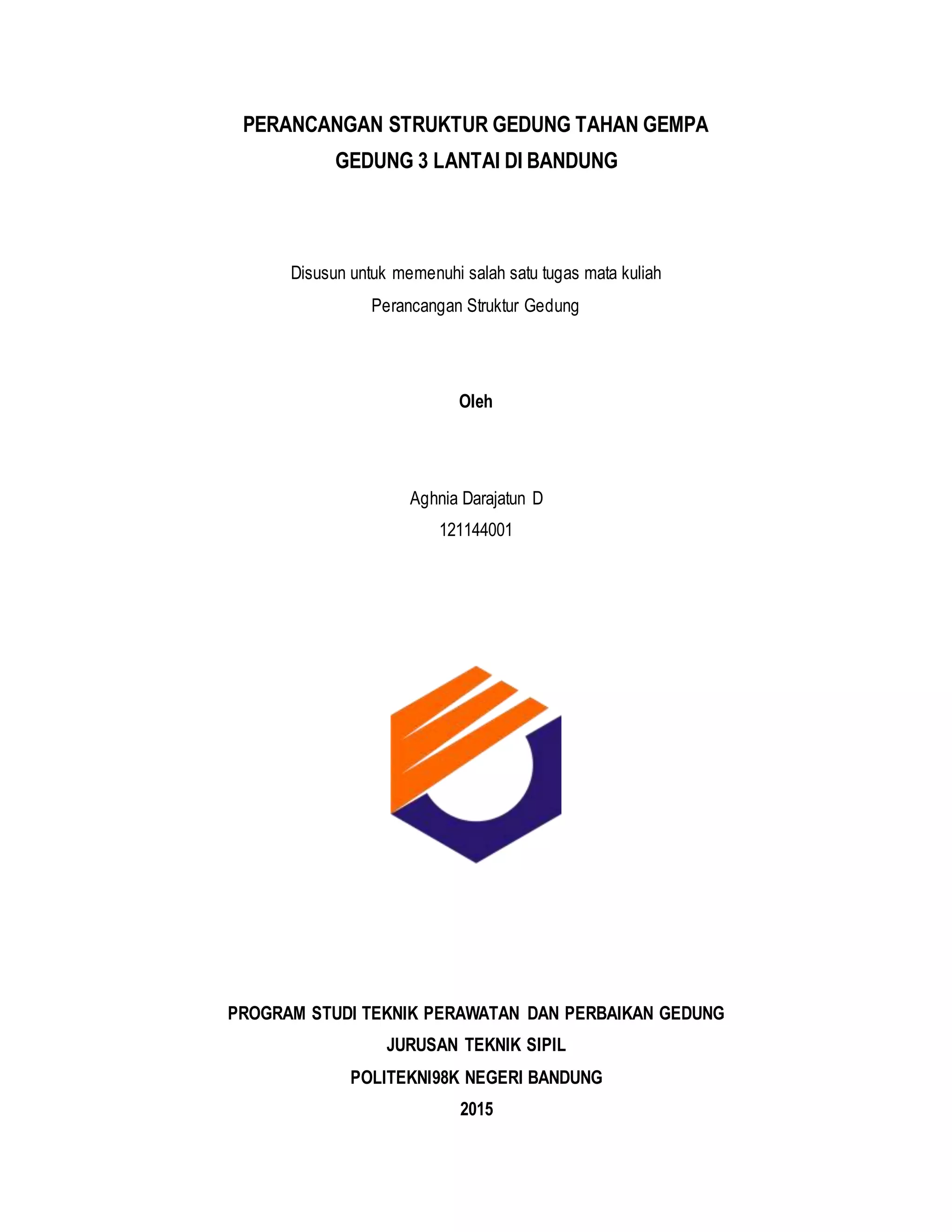 Perancangan struktur gedung tahan gempa | PDF