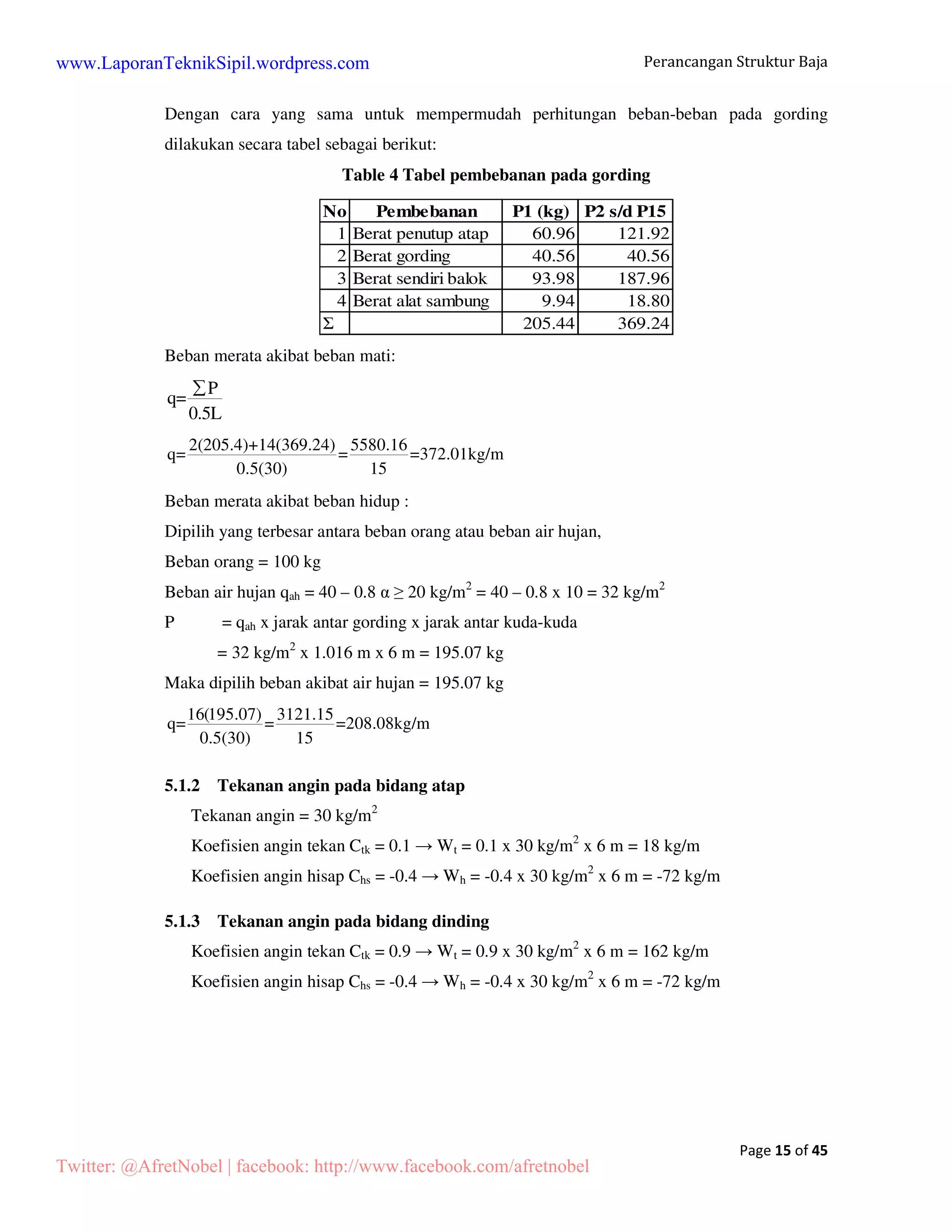 Perancangan struktur kuda kuda baja tipe gable | PDF