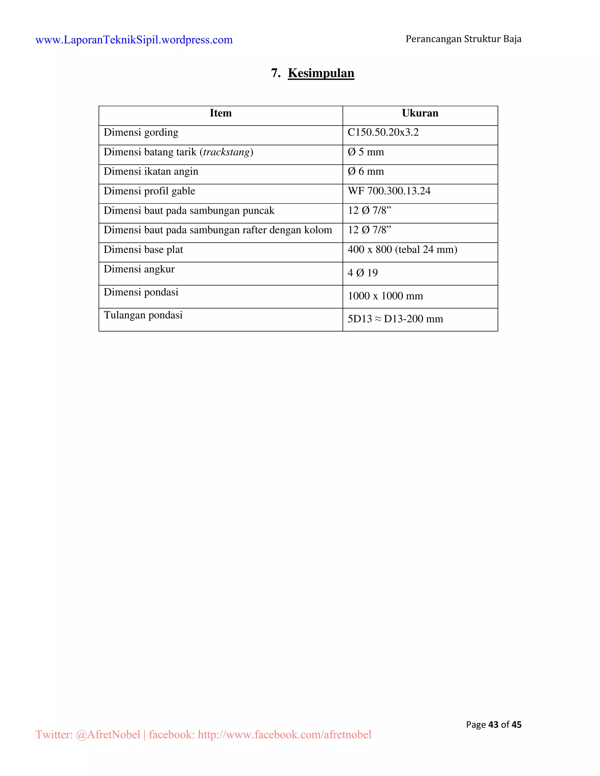 Perancangan struktur kuda kuda baja tipe gable | PDF