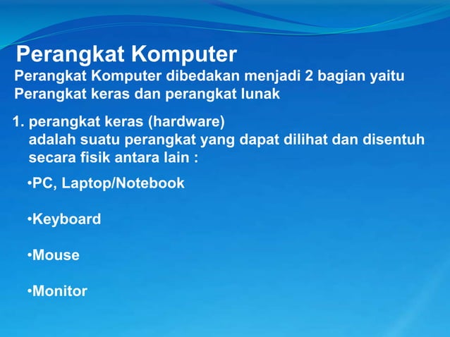 Peran dan fungsi komputer | PPTX