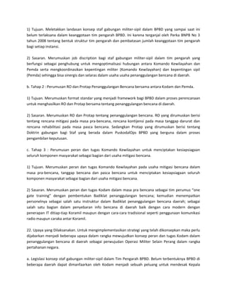 Peran dan tugas kodam dalam penanggulangan bencana sebagai perwujudan ...