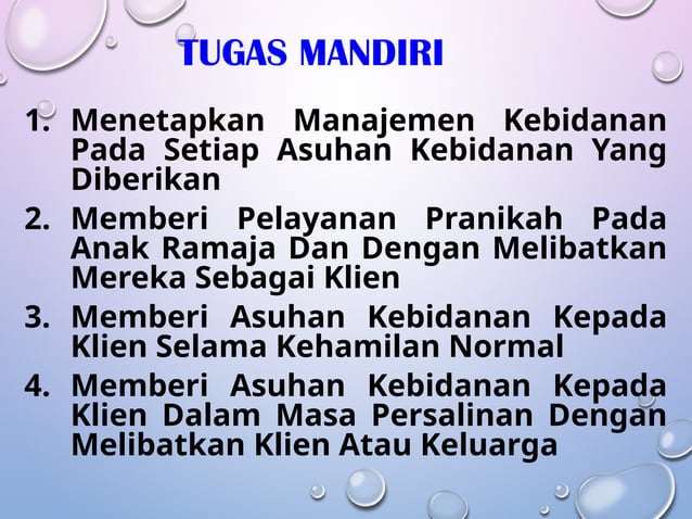 KONSEP KEBIDANAN TEMA: Peran Fungsi Bidan.ppt