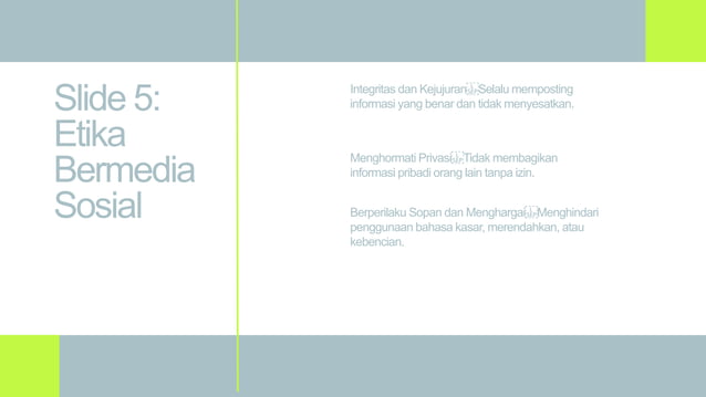 Peranan fungsi dan etika bermedia sosial | PPT