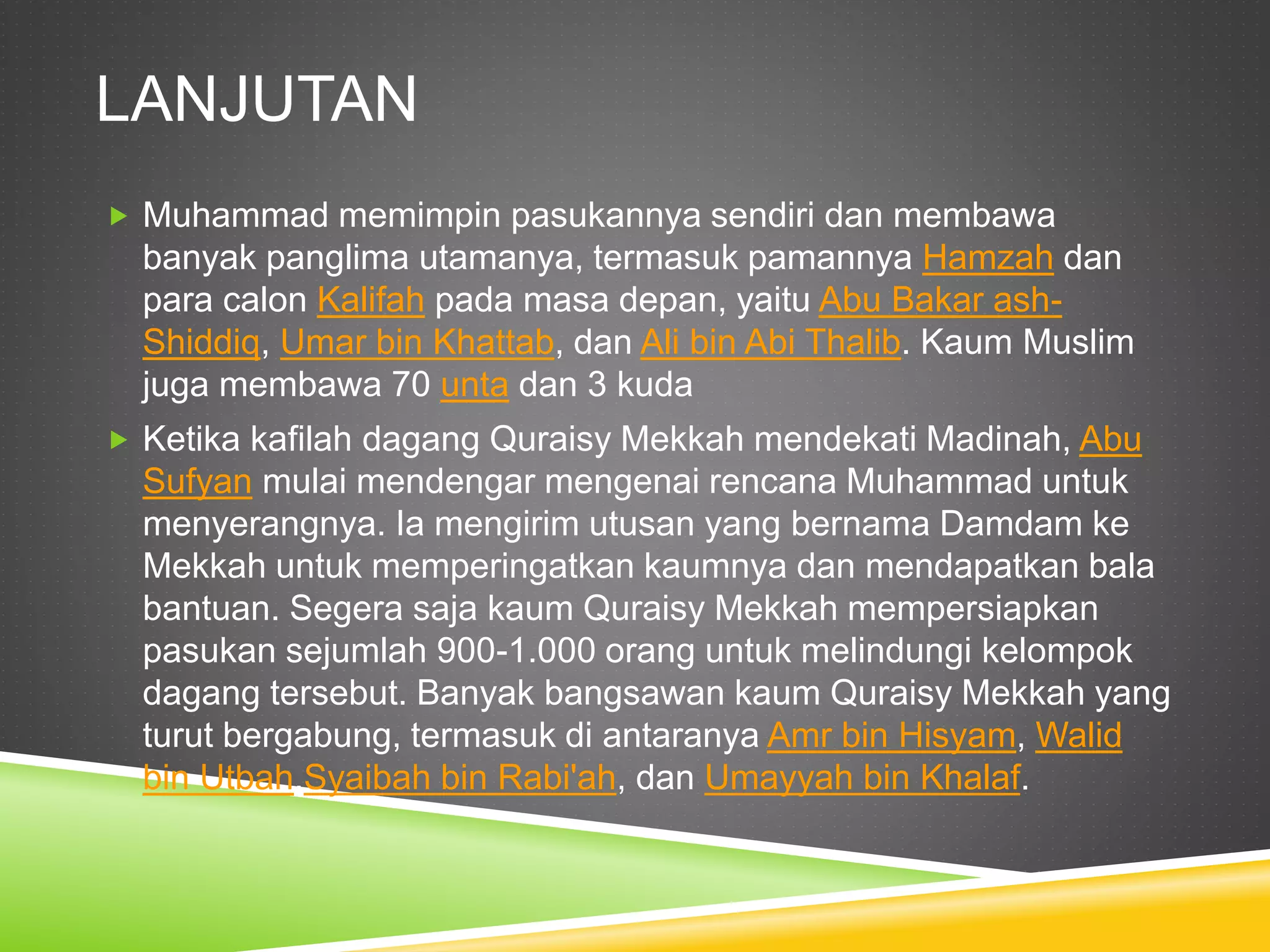 Perang badar vs perang uhud | PPTX