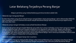 Perang banjar | PPTX