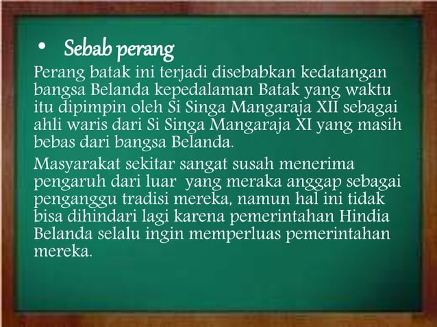 Perang batak | PPT