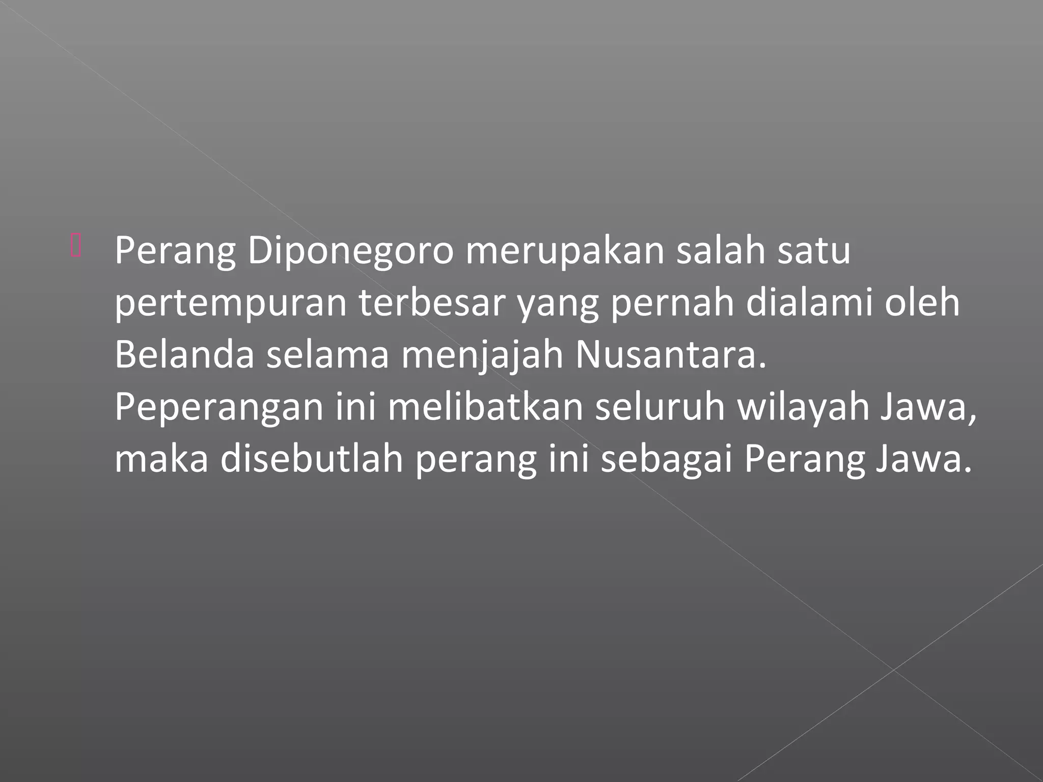 Perang diponegoro | PPT