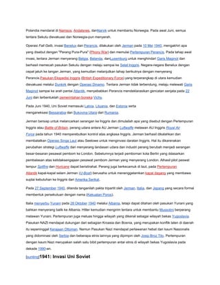 Perang dunia i dan perang dunia ii | PDF