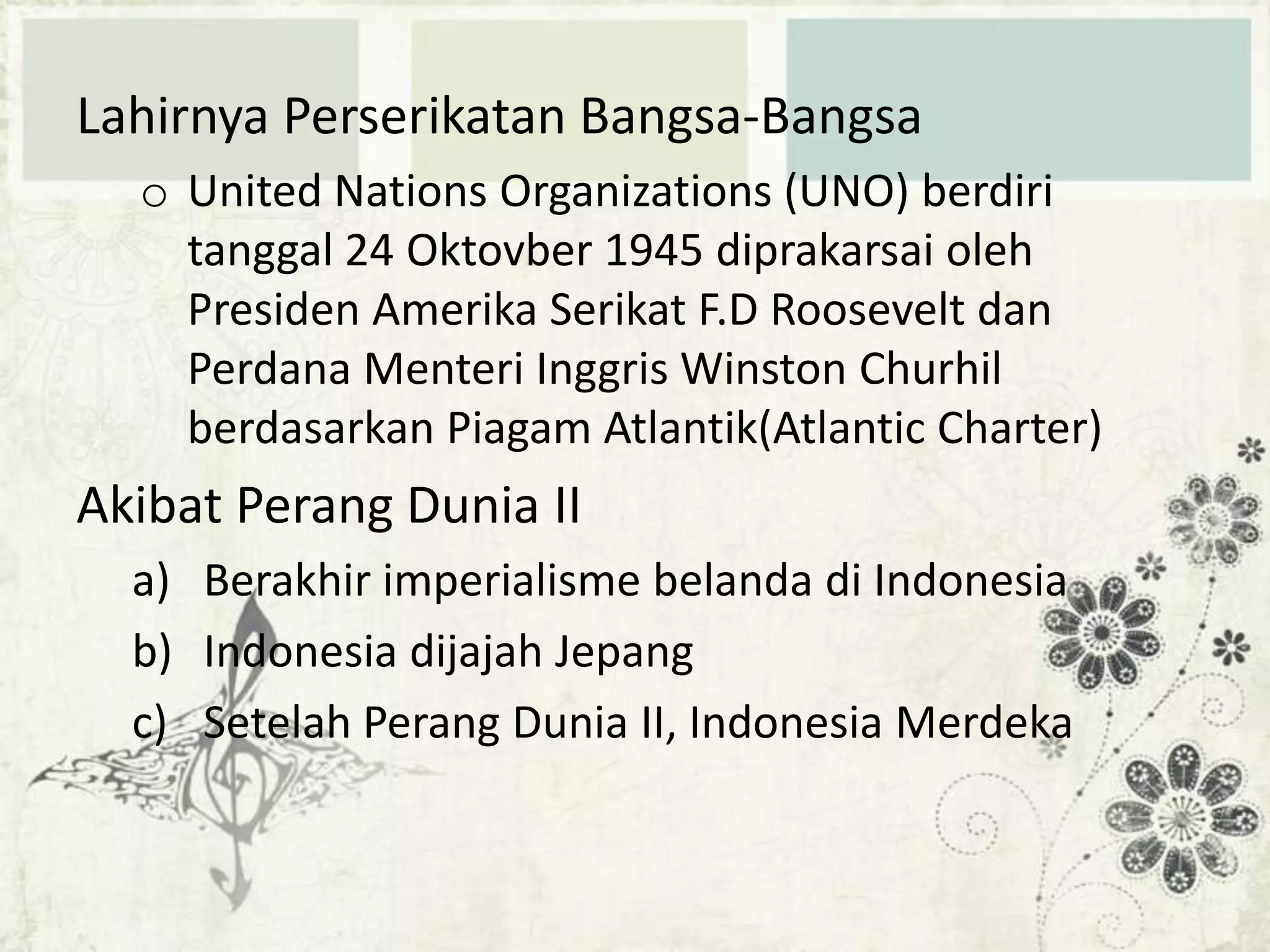 Perang Dunia 2 (1939 – 1945) | PPTX