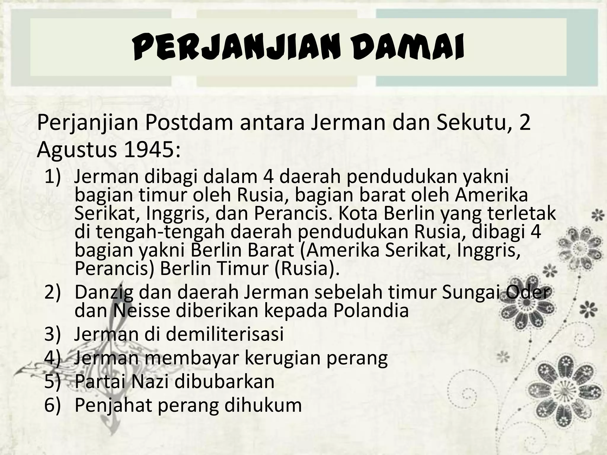 Perang Dunia 2 (1939 – 1945) | PPTX
