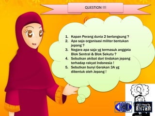 Perang Dunia II dan Pendudukan Jepang di Indonesia | PPTX