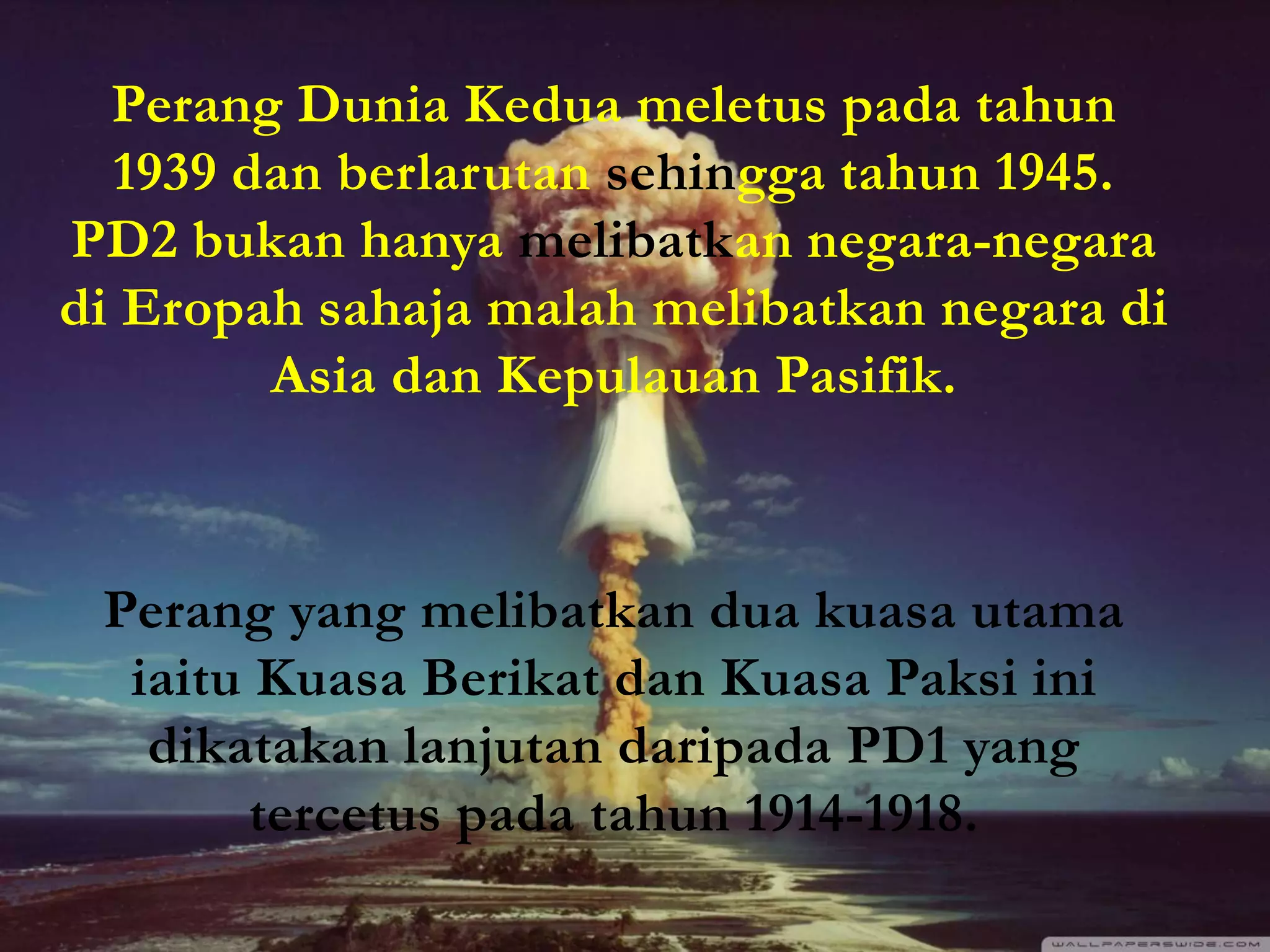 Faktor Perang dunia ke 2 | PPTX