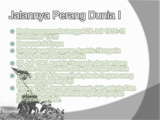 Perang Dunia I dan II | PPTX
