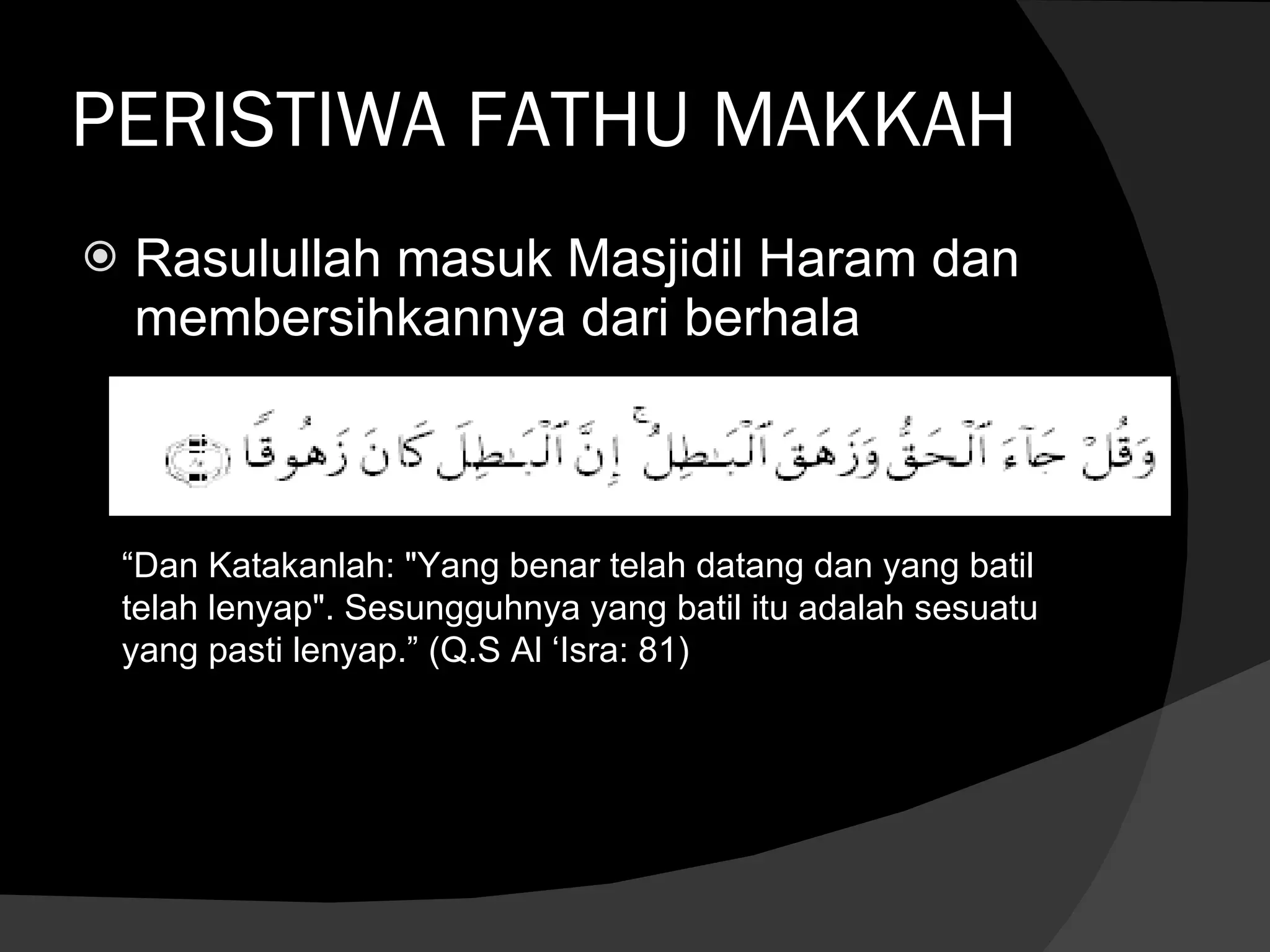 Perang fathu makkah | PPT