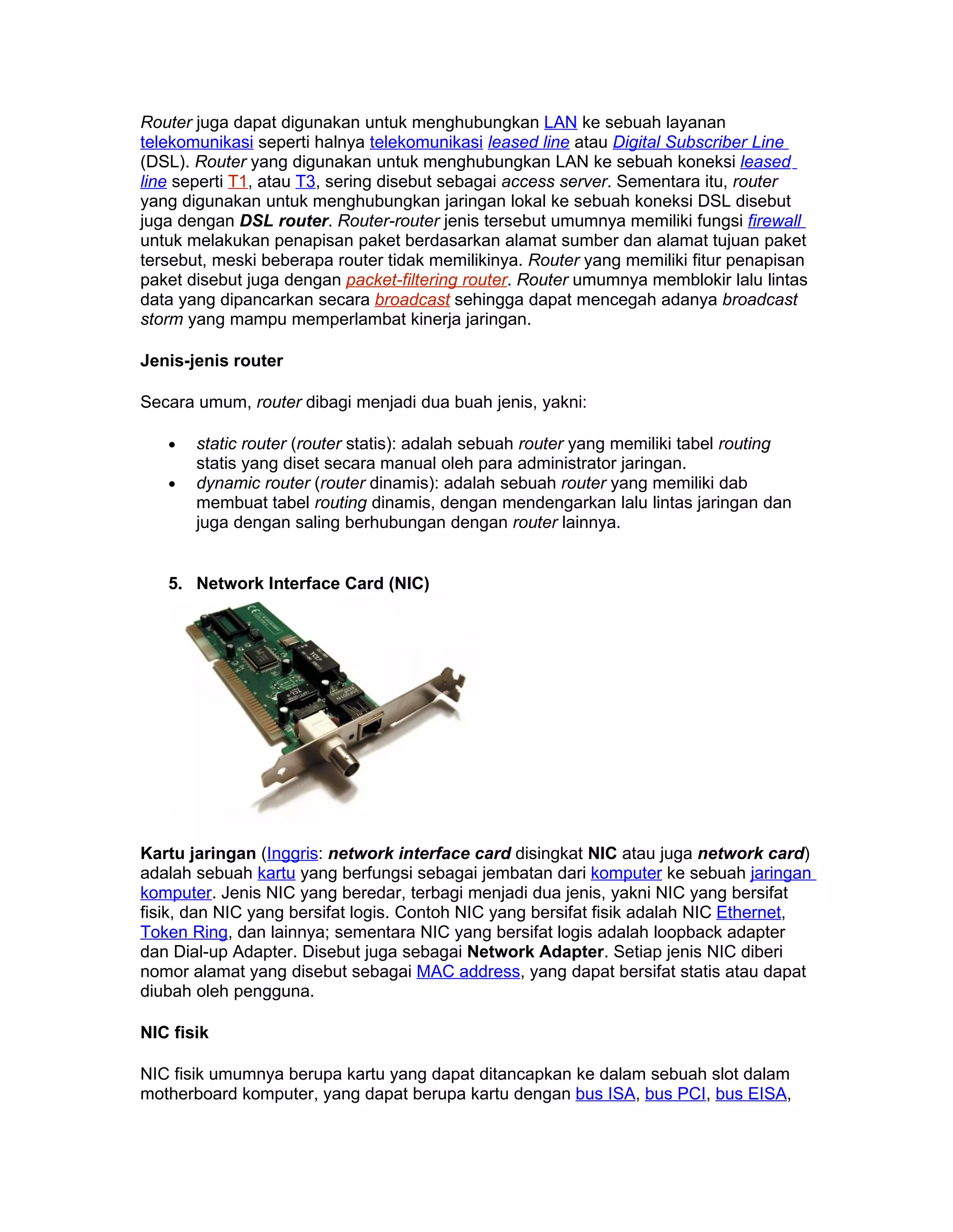 Perangkat jaringan-komputer | DOC