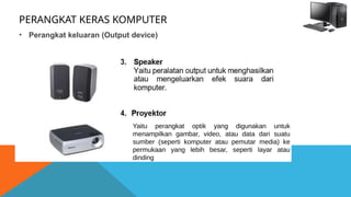 sistem komputer prangkat keras (harware) | PPTX