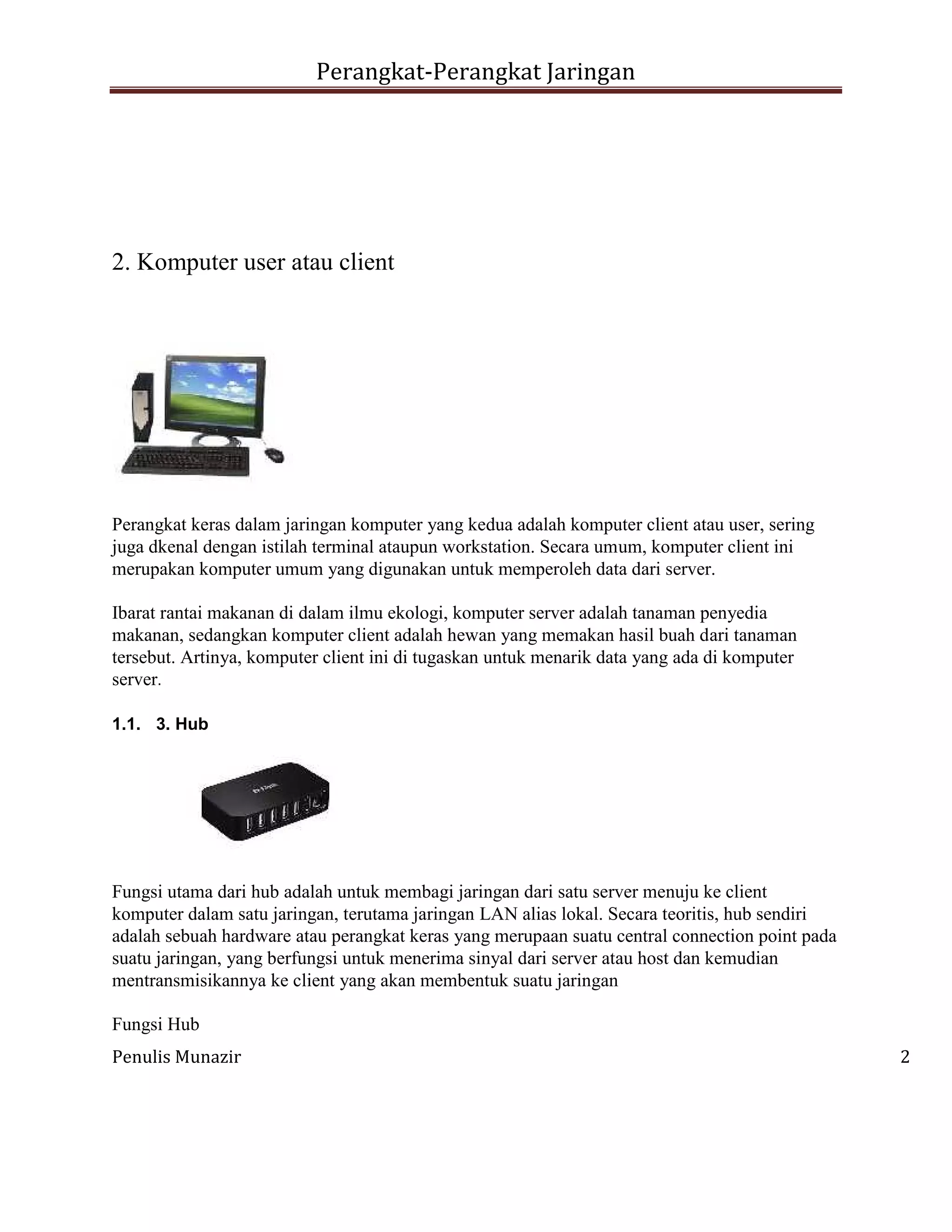 Perangkat perangkat jaringan | PDF