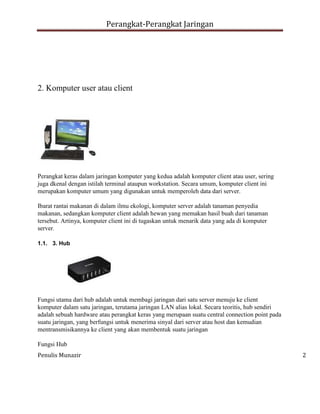 Perangkat perangkat jaringan | PDF