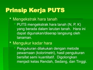 Alat atau perangkat-uji-tanah-sawah-puts | PPSX