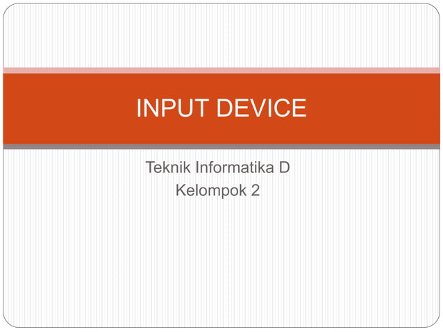 Perangkat input | PPT