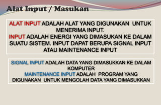 Perangkat input dan output | PPT
