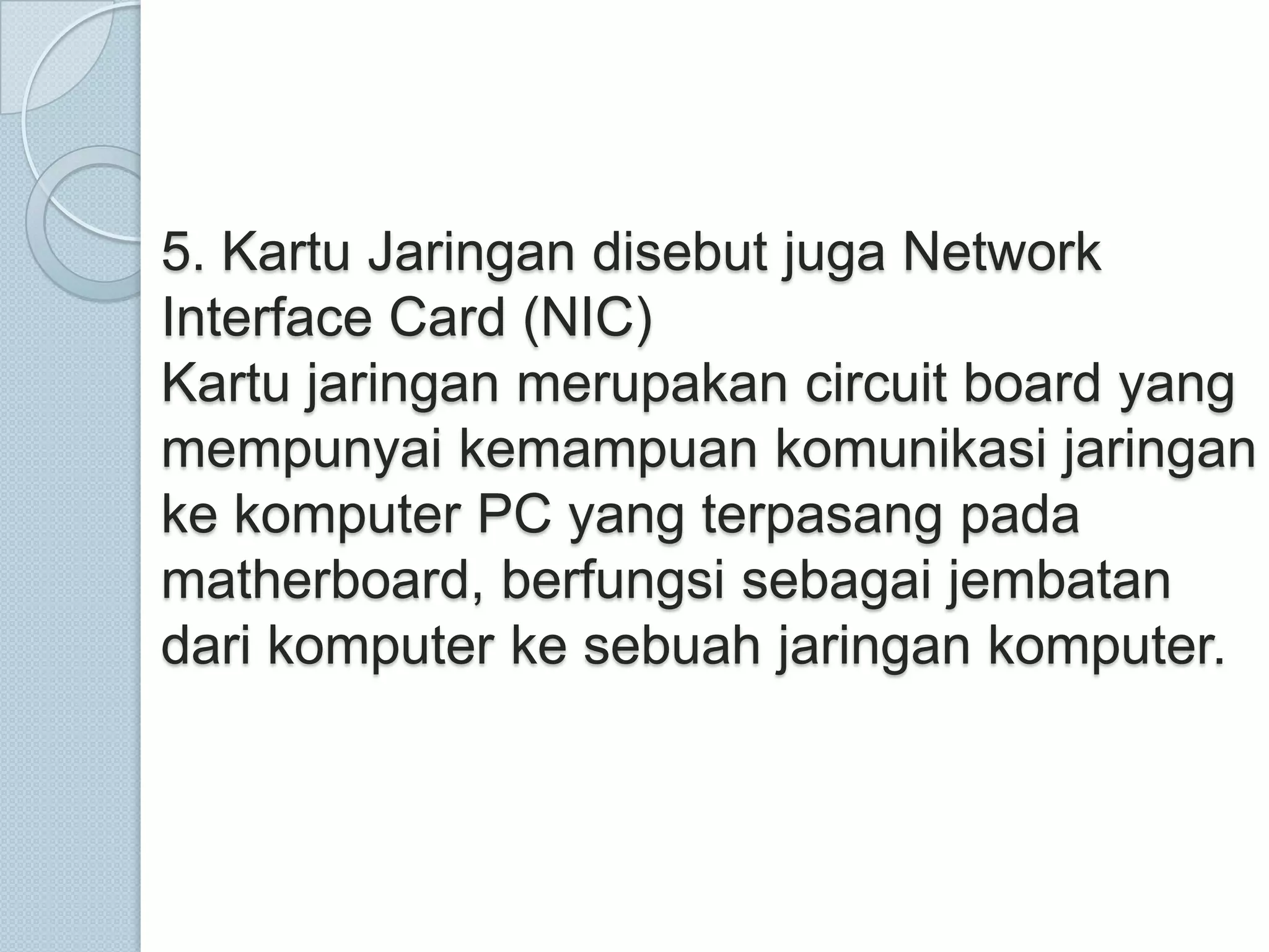 Perangkat jaringan komputer | PPTX