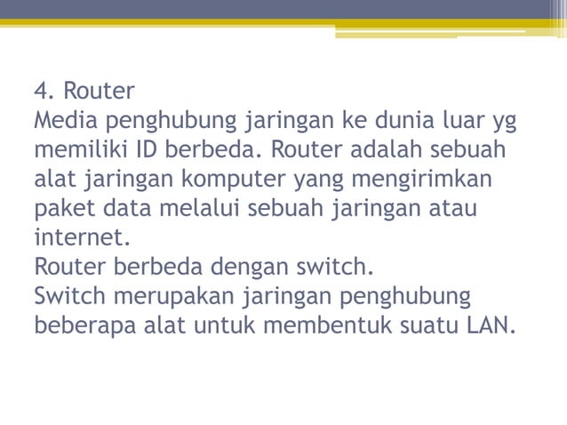 Perangkat jaringan komputer | PPTX