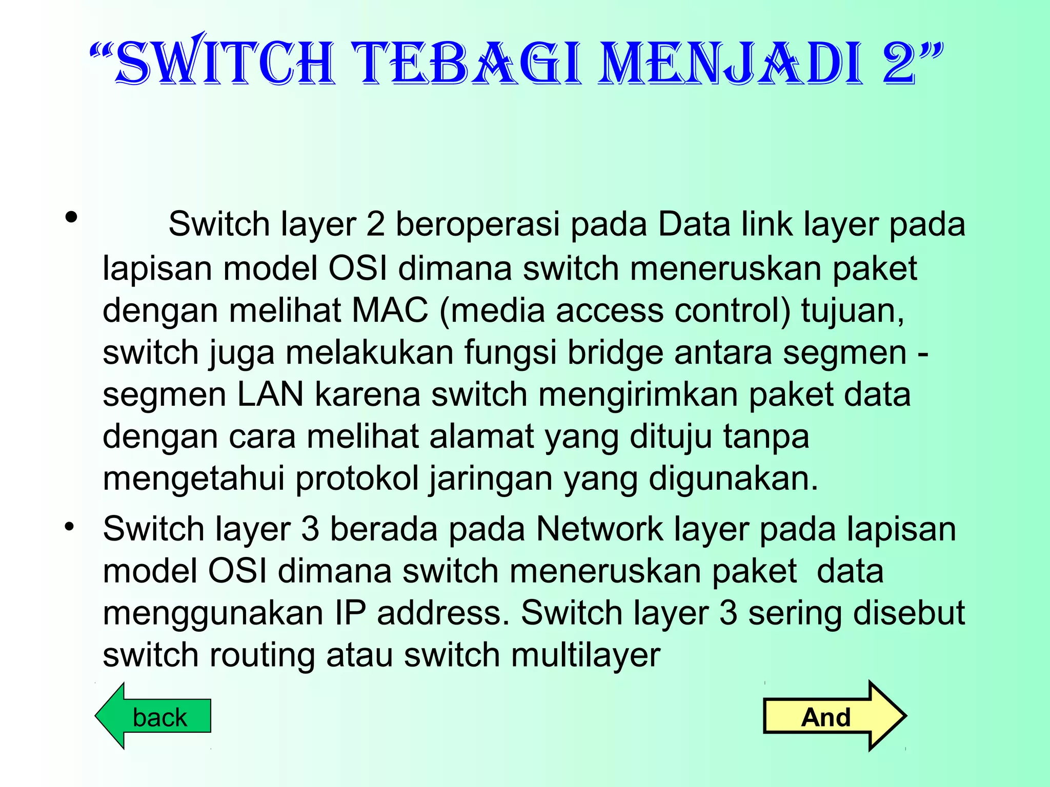 Perangkat keras "switch" | PPT