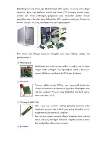 Materi : Perangkat keras | PDF