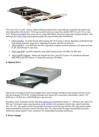 Perangkat keras dan perangkat lunak | DOC