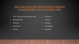 PERANGKAT KERAS (HARDWARE) PELAJARAN TIK.pptx