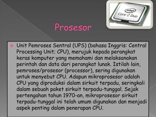 Perangkat keras komputer | PPT