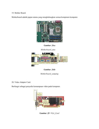 Perangkat keras komputer | PDF