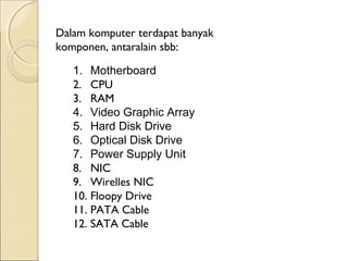 Perangkat keras komputer | PPT