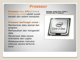 Perangkat keras komputer | PPTX