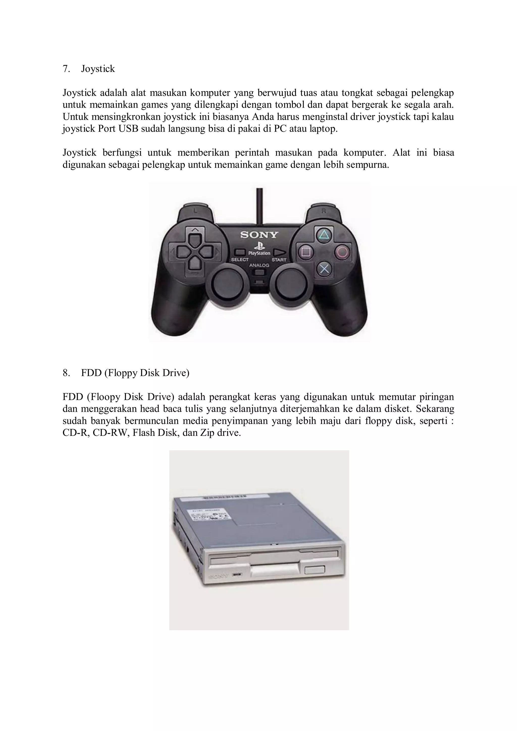 Perangkat Keras Komputer dan Fungsinya | PDF