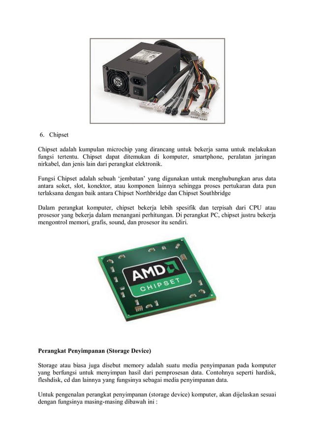 Perangkat Keras Komputer dan Fungsinya | PDF