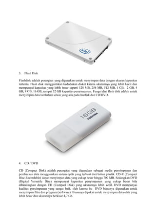Perangkat Keras Komputer dan Fungsinya | PDF