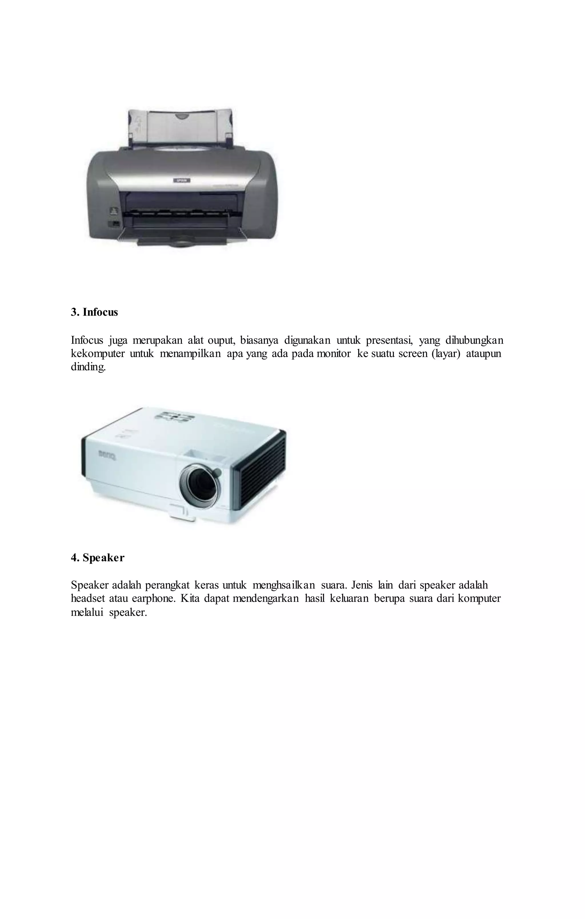 Perangkat keras komputer output | DOCX