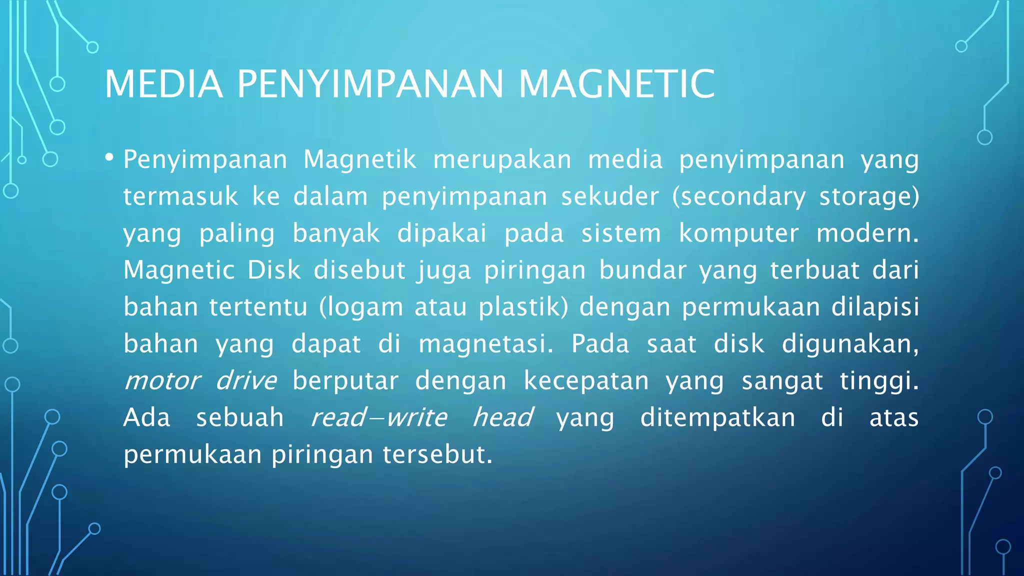 Perangkat keras media penyimpanan | PPTX