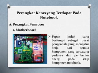 Perangkat Keras Notebook | PPTX
