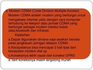 Perangkat keras untuk akses internet | PPT