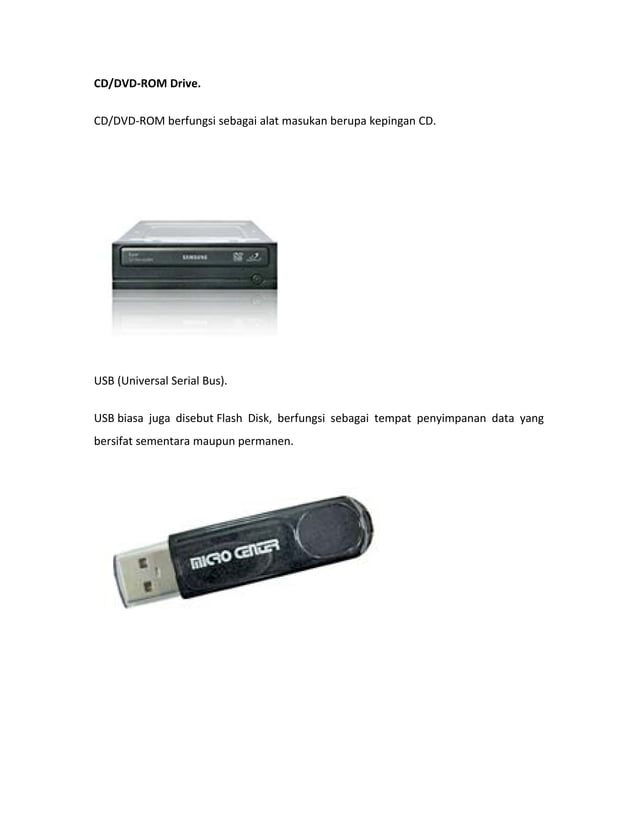 Perangkat komputer dan Fungsinya | DOC