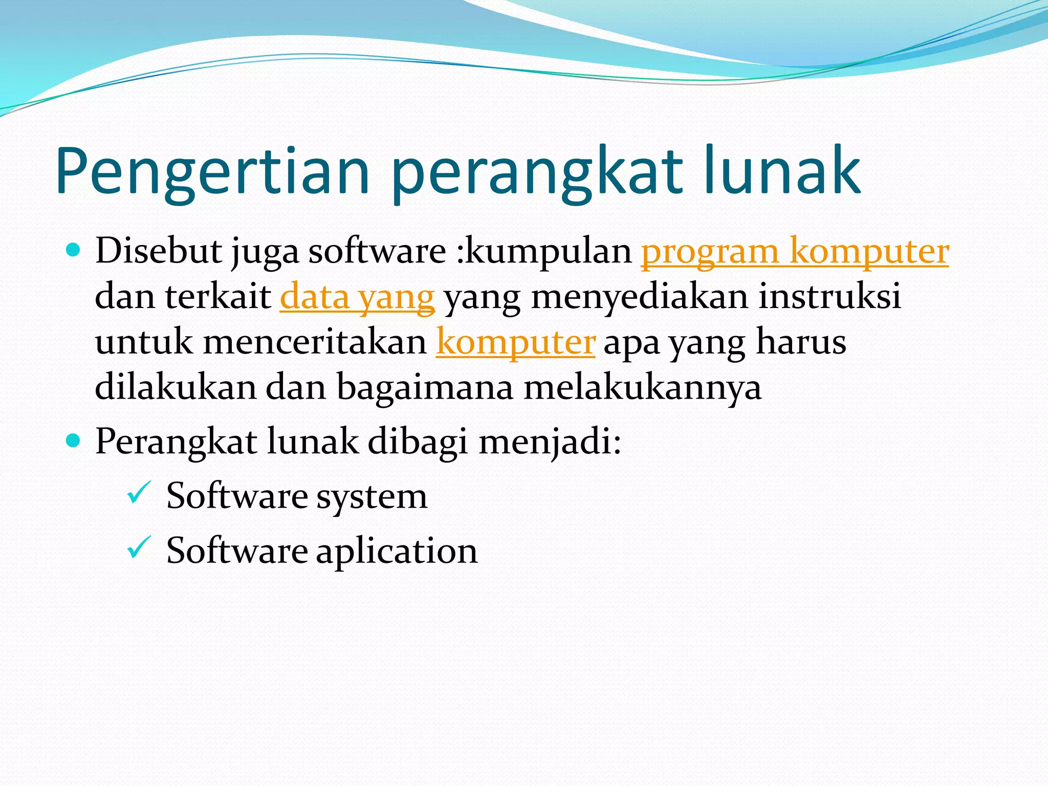 Perangkat lunak | PPTX