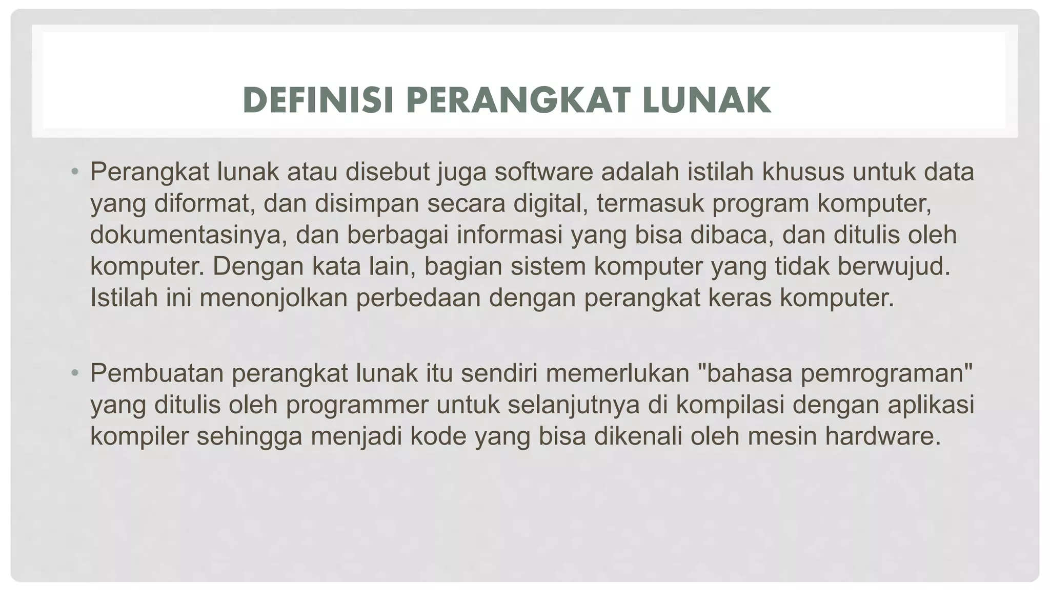 Perangkat lunak | PPT